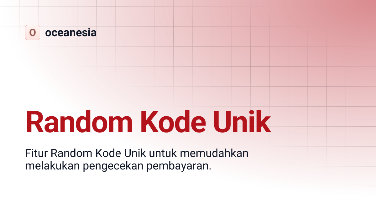 Random Kode Unik | oceanesia